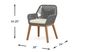 Tessere Natural Light Wood Gray Outdoor Arm Chair - Rooms To Go