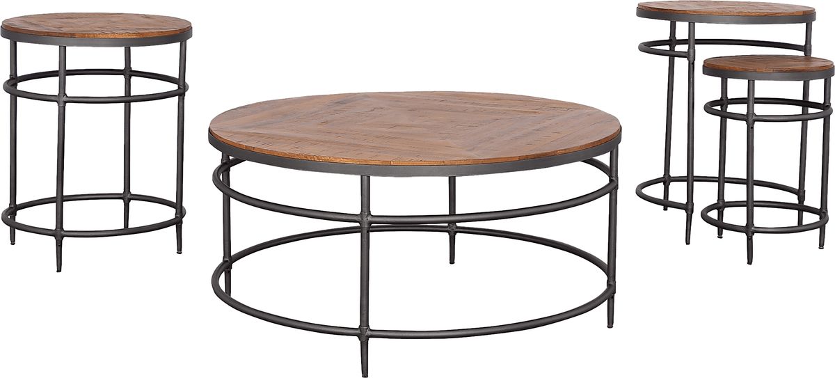 Thaxton Brown Dark Wood Cocktail Table | Rooms to Go