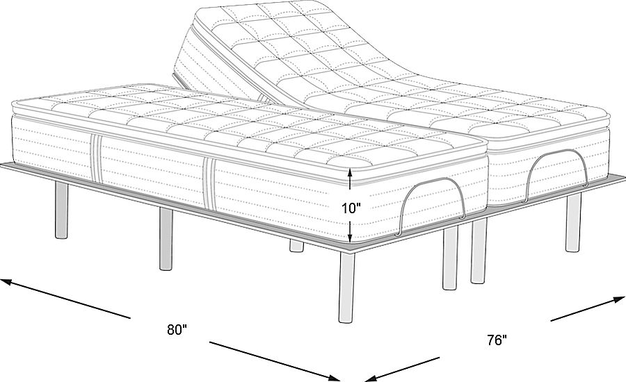Purple Original Split King Adjustable Mattress Set - Rooms To Go