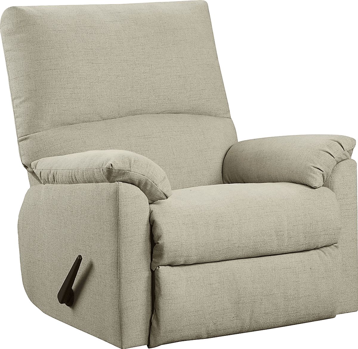 Theoden Sand Beige Polyester Fabric Recliner | Rooms to Go