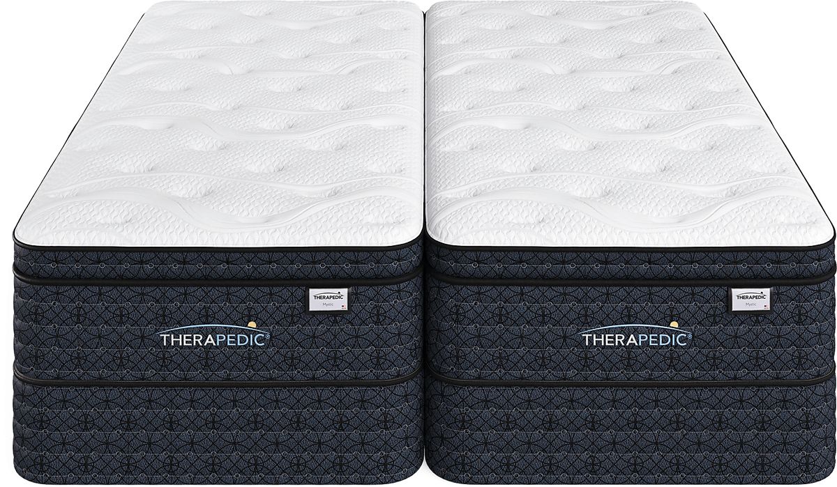 Therapedic Mystic Split King High Profile Mattress Set | Rooms to Go