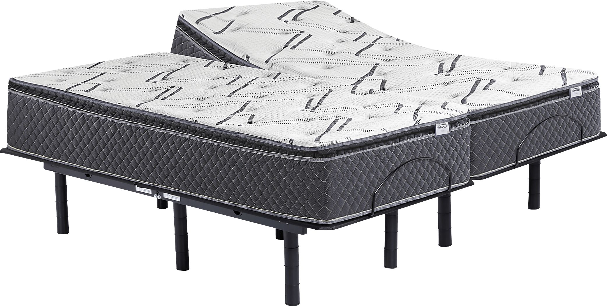 Therapedic Topaz Split King Adjustable Mattress Set | Rooms to Go
