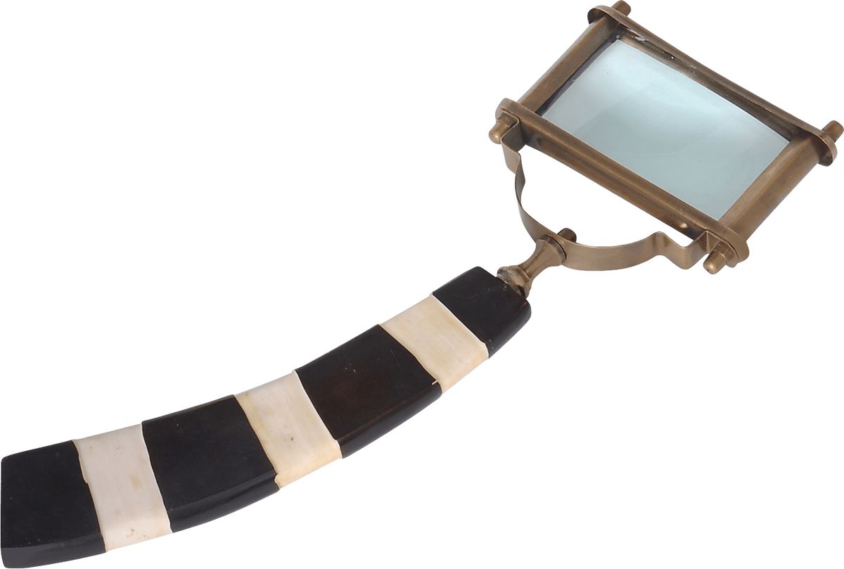 Thistleglen Brown Dark Wood Magnifying Glass | Rooms to Go