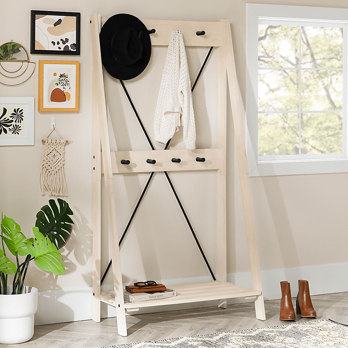 Thistlelark White Colors,White Hall Tree | Rooms to Go