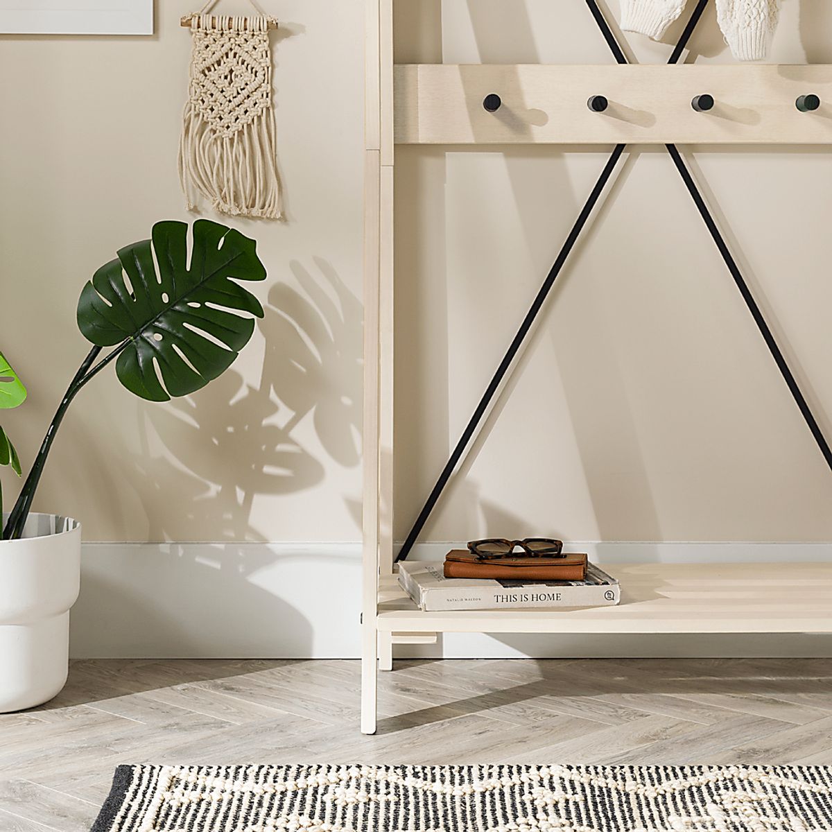 Thistlelark White Colors,White Hall Tree | Rooms to Go