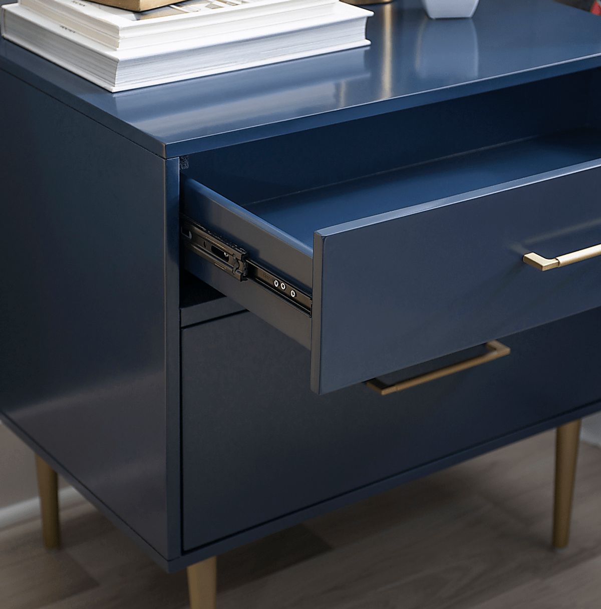Thyson Navy Colors Nightstands | Rooms to Go