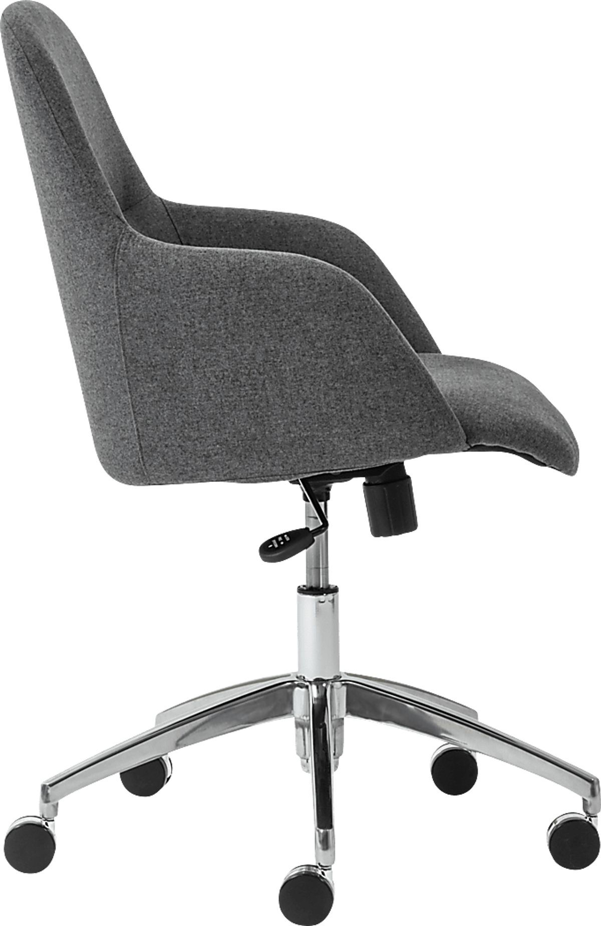 Tiffaney Dark Gray Nylon,Polyester Fabric Desk Chair | Rooms to Go