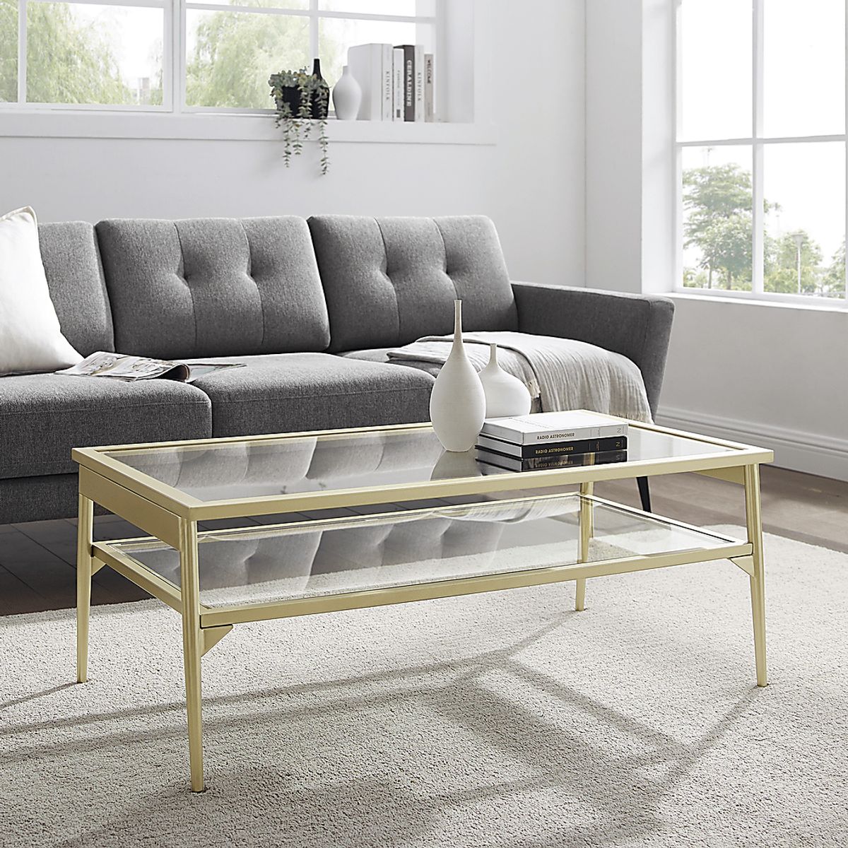 Tillinghast Gold Colors,Metal Cocktail Table | Rooms to Go