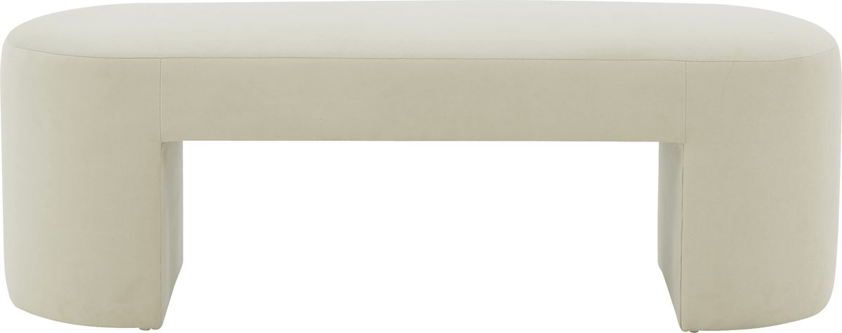 Tirso Beige Polyester Fabric Accent Bench | Rooms to Go
