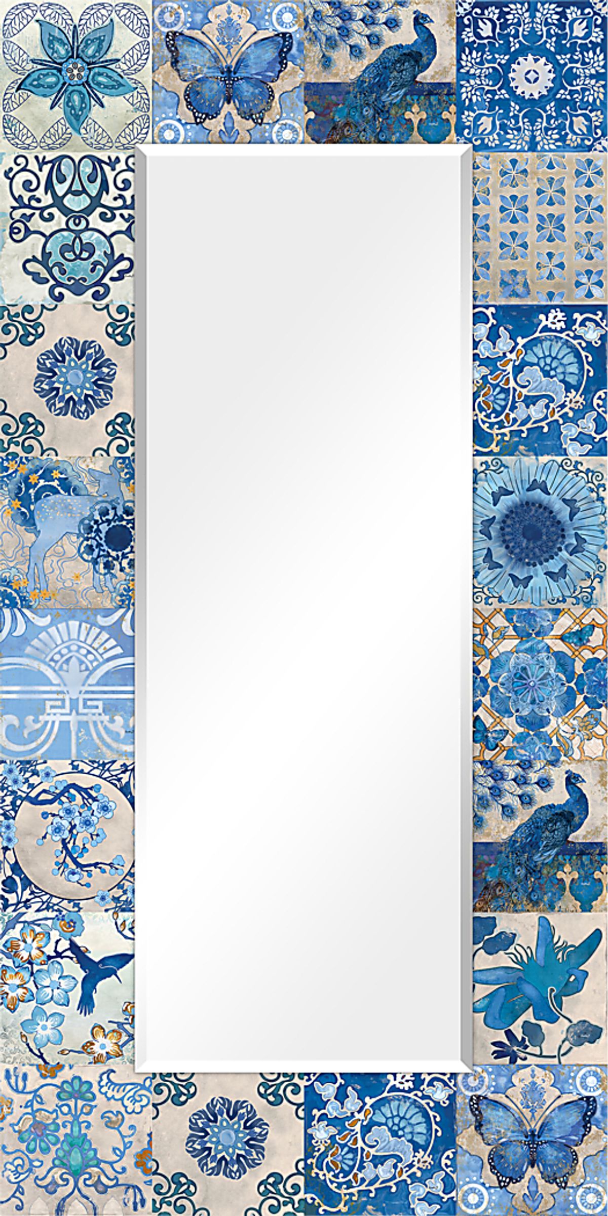 Tishia Light Blue Mirror | Rooms to Go