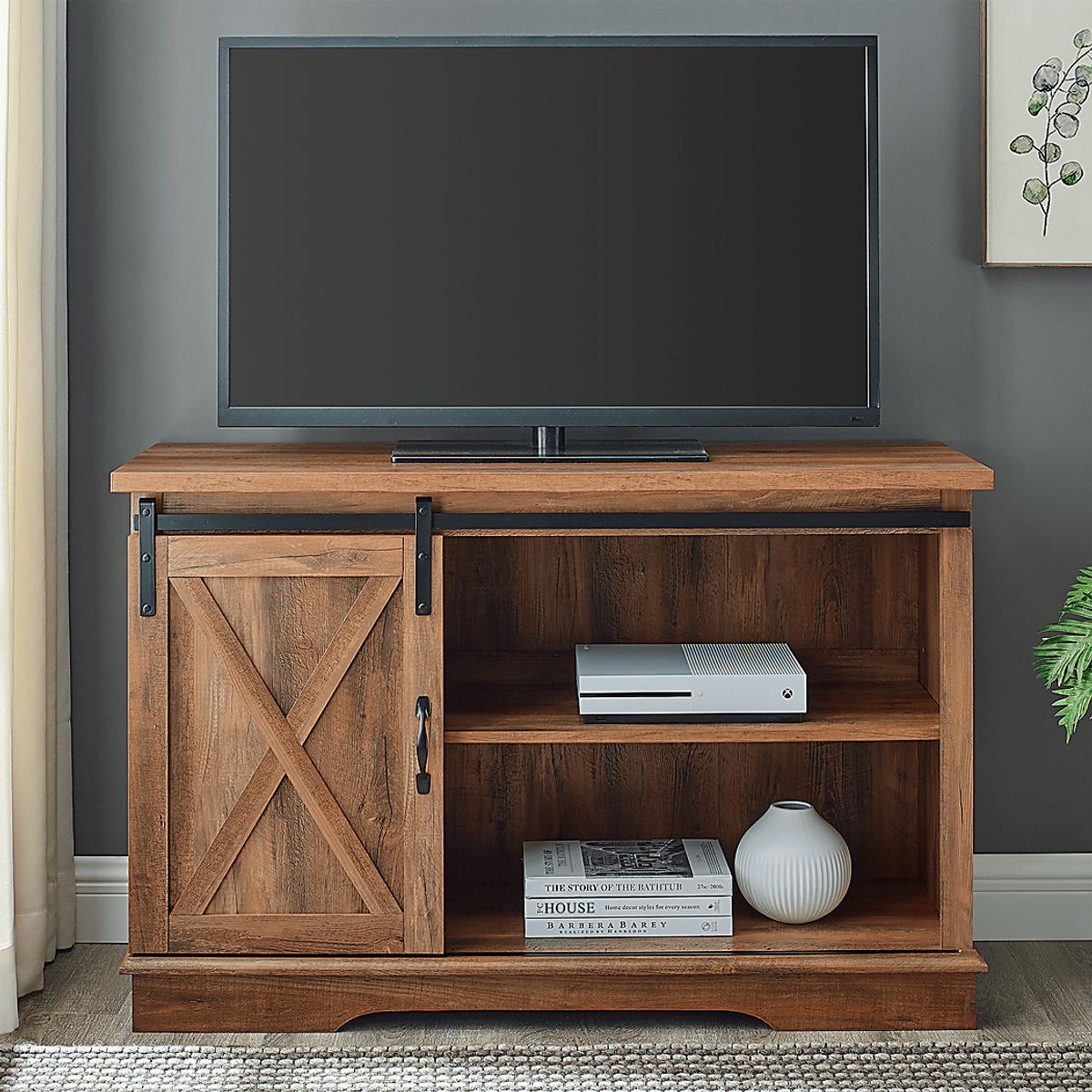 Todwick Oak Dark Wood,Light Wood 44 in. Console | Rooms to Go