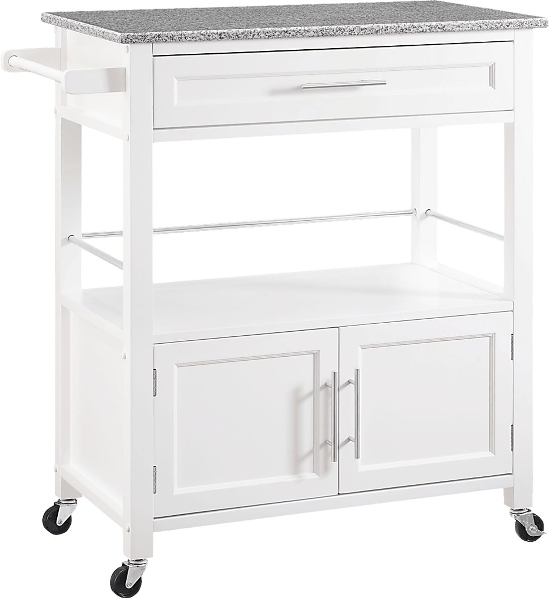 Tomafield White Colors,White Bar Cart - Rooms To Go