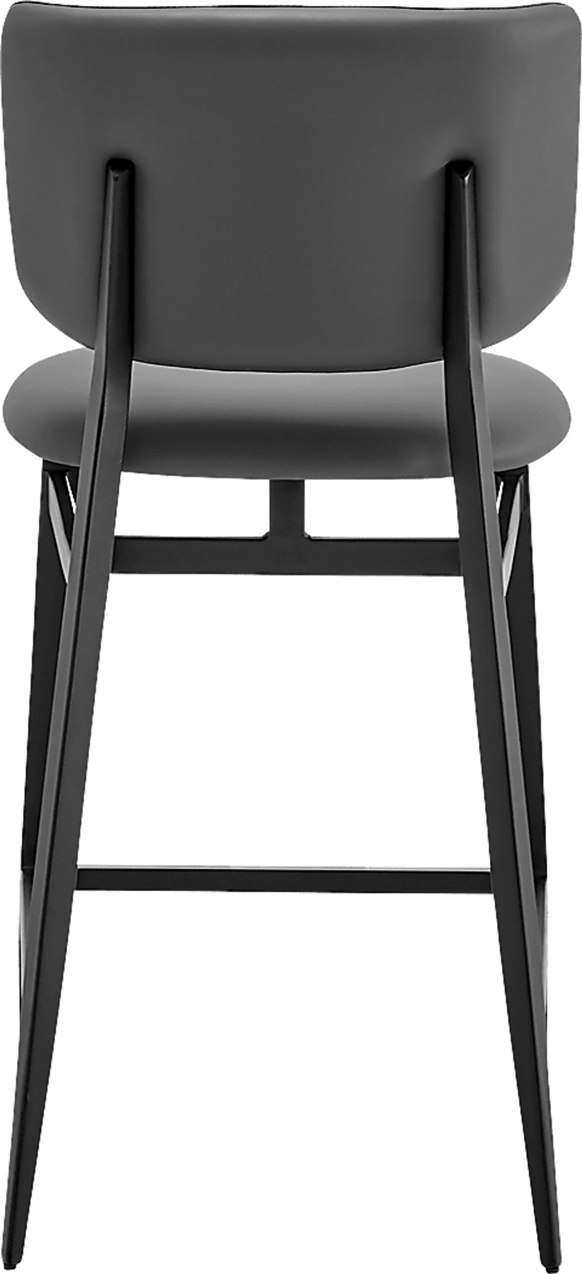 Toomerville Dark Gray Polyester,Polyvinylchloride Fabric Counter Stool ...