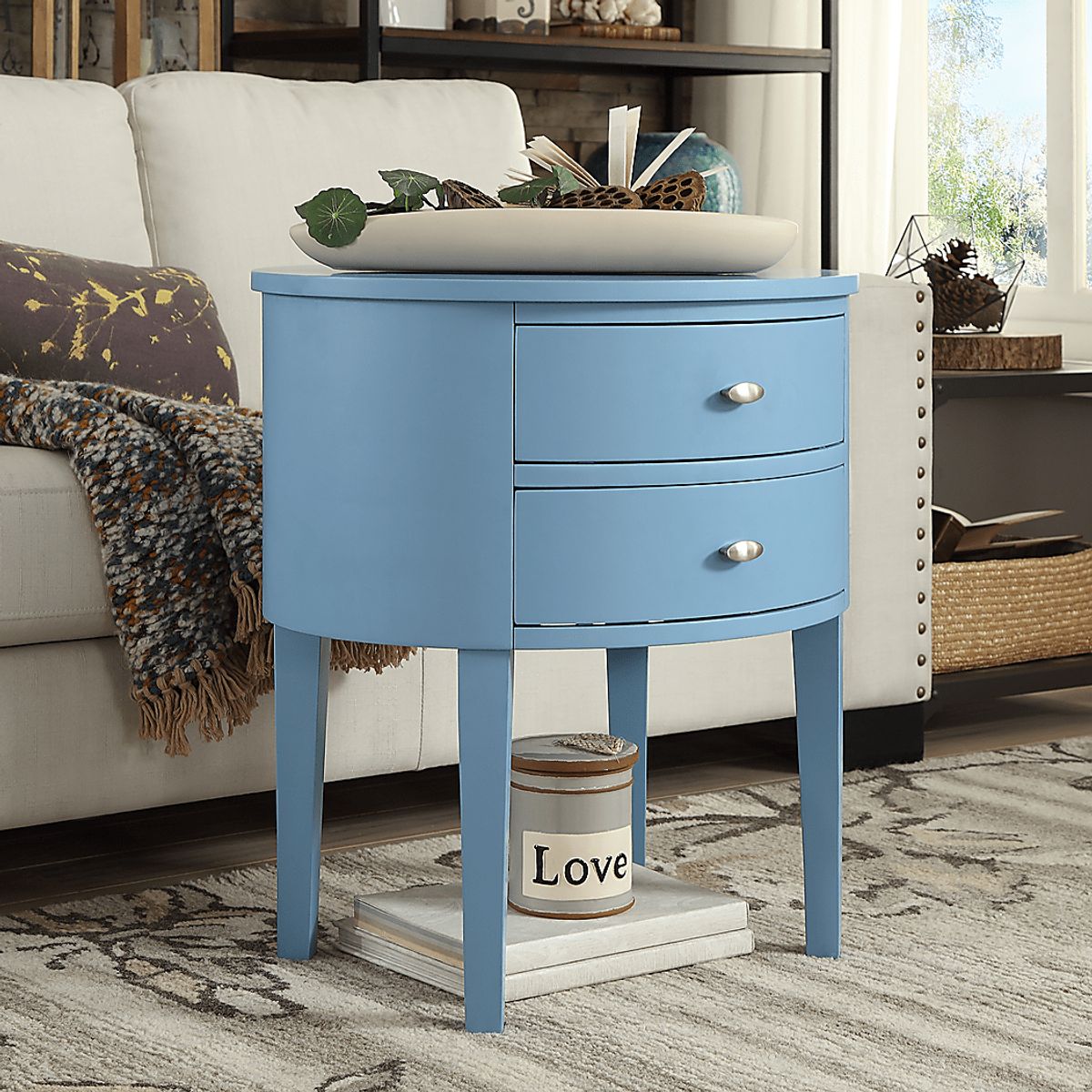 Torey Blue Colors Accent Table | Rooms to Go