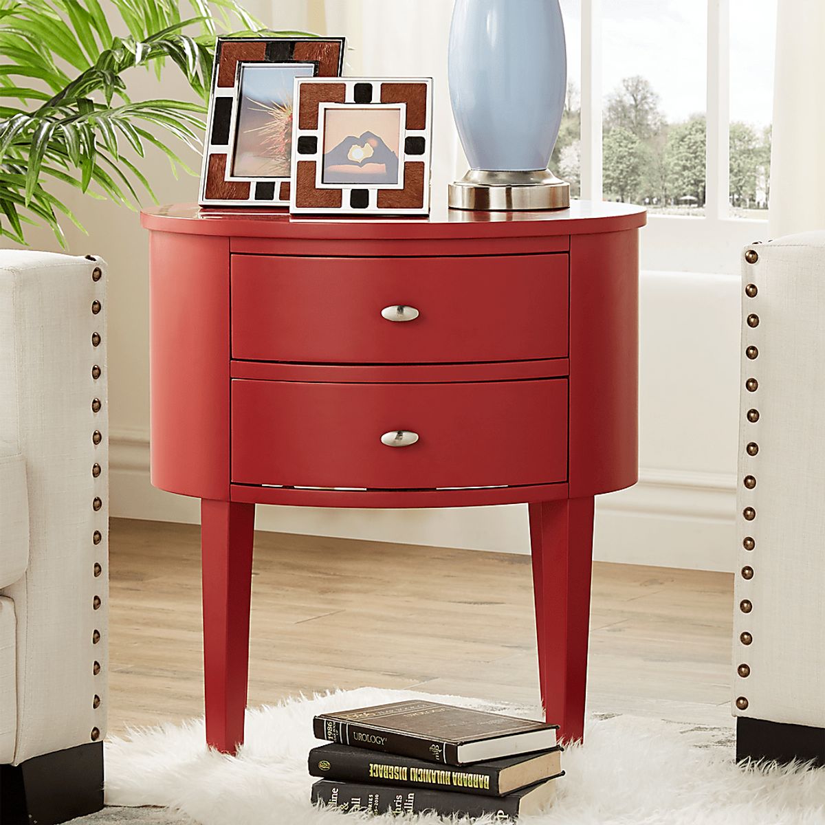 Torey Red Colors Accent Table | Rooms to Go