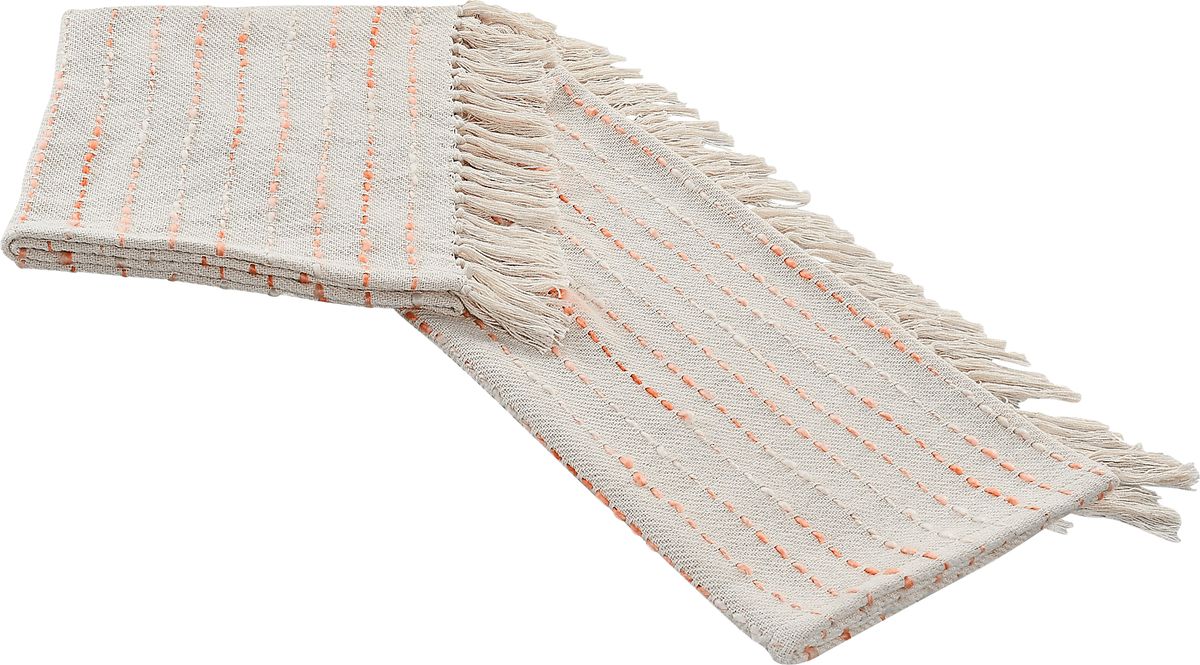Torrent Peach Orange Throw Blanket | Rooms to Go