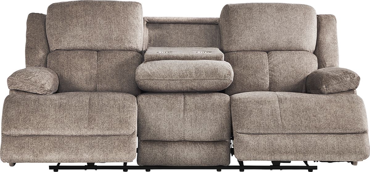 Townsend Brown Polyester Fabric Power Reclining Sofa | Rooms to Go