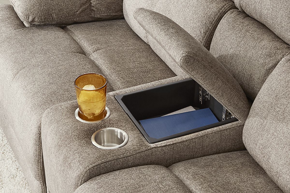 Townsend Brown Non-Power Reclining Loveseat | Rooms to Go