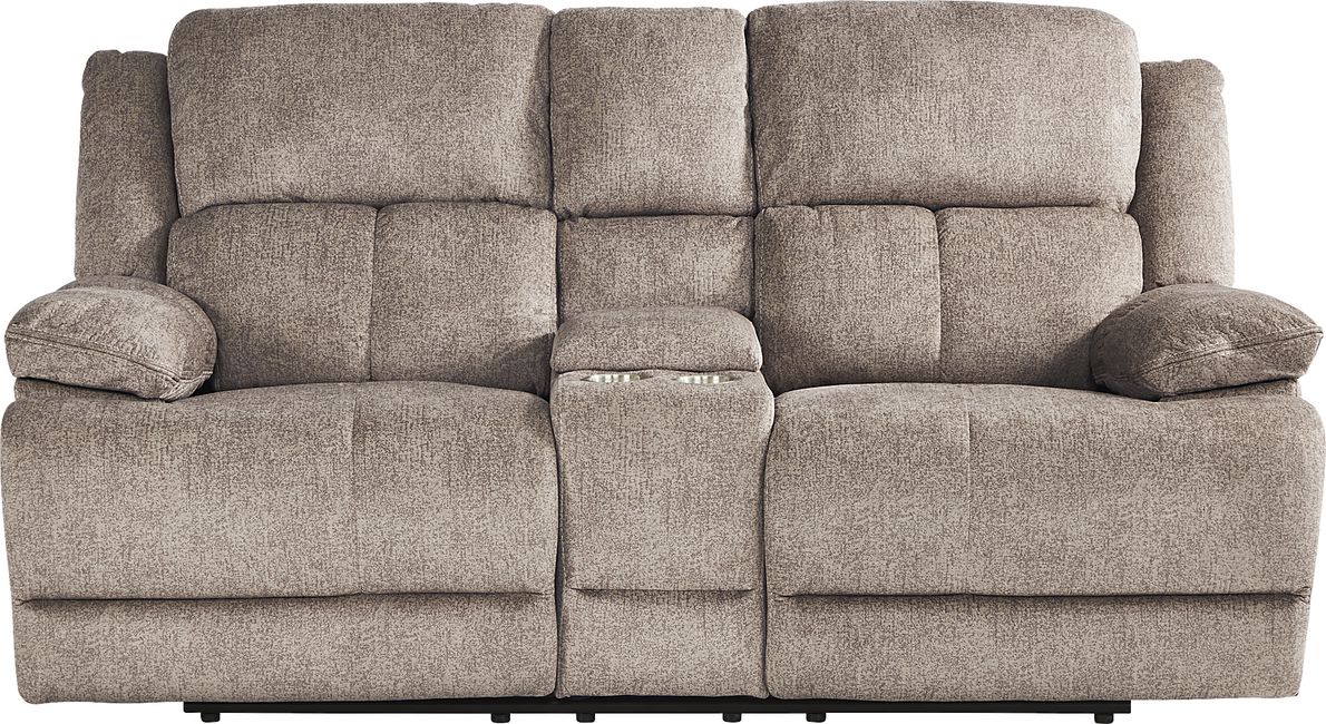 Townsend Brown Non-Power Reclining Loveseat - Rooms To Go