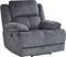 Townsend 3 Pc Gray Woven Non-Power Reclining Living Room Set With ...