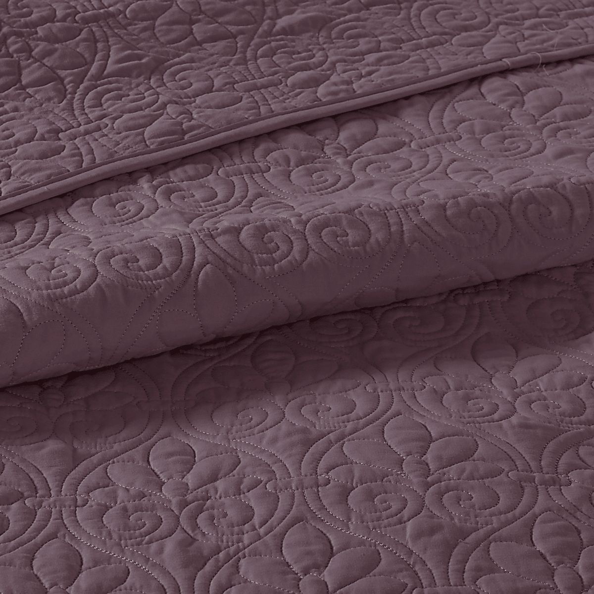 Toyah Purple Red Cotton,Polyester Fabric 3 Pc King Bedspread Set ...