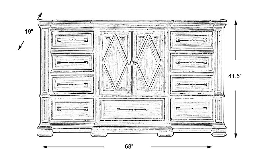 Trail Woods Black Dresser - Rooms To Go