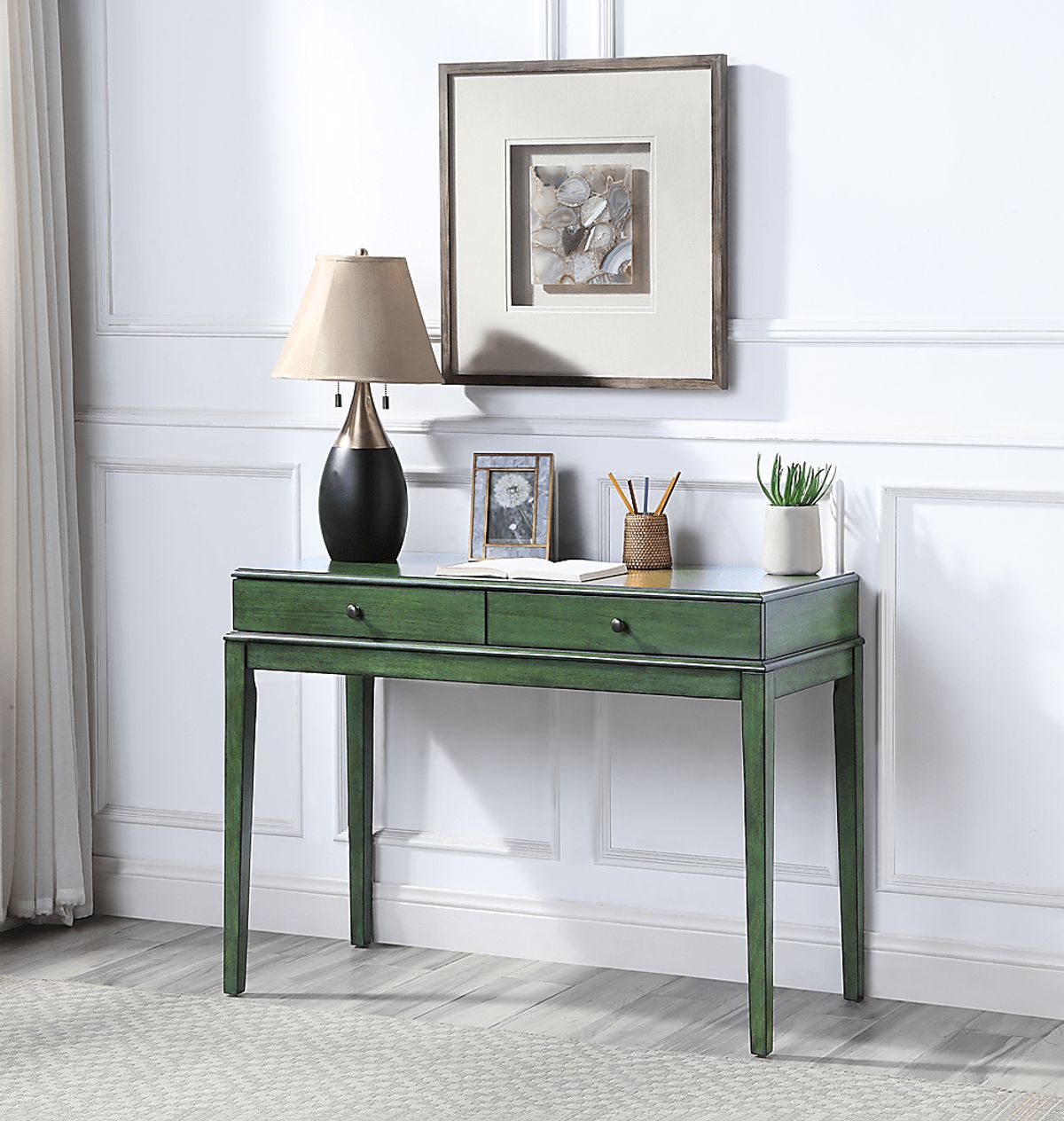 Traviana Green Colors Desk | Rooms to Go