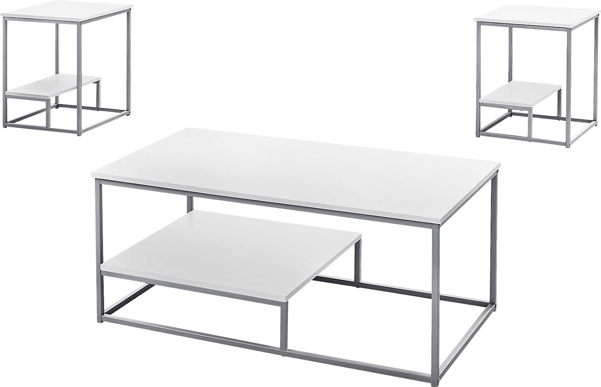 Trendal White Colors,White 3 Pc Table Set | Rooms to Go