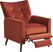 Tressa Lane Microfiber Red Pushback Recliner - Rooms To Go