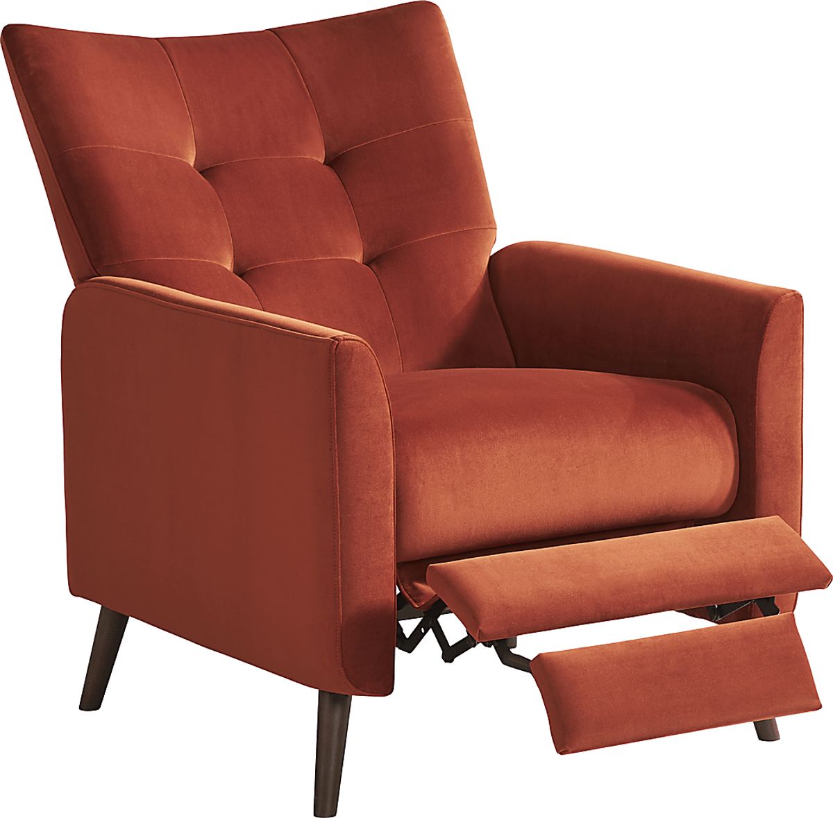 Tressa Lane Red Microfiber Pushback Recliner | Rooms to Go