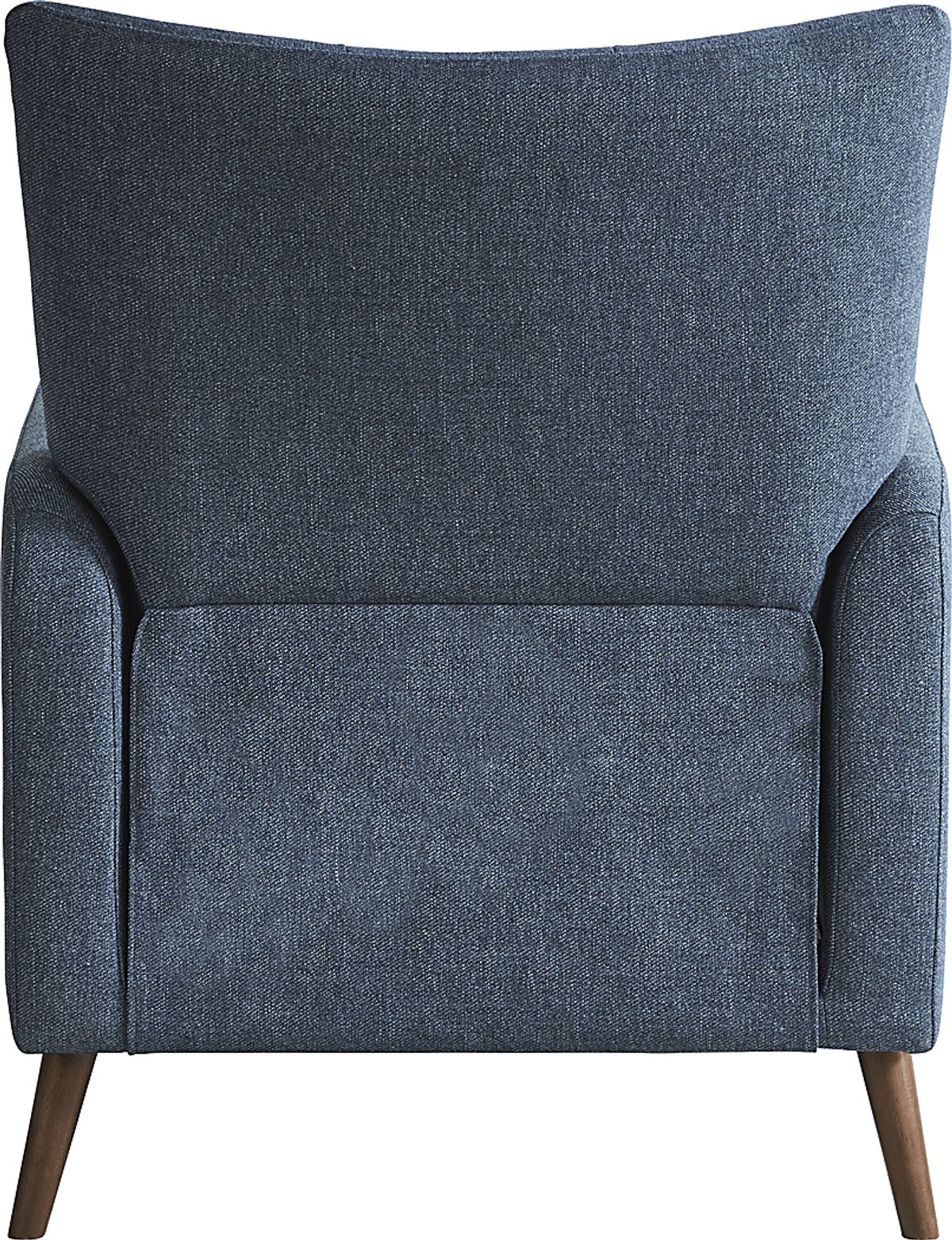 Tressa Lane Blue Textured Pushback Recliner | Rooms to Go