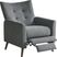 Tressa Lane Gray Textured Pushback Recliner - Rooms To Go