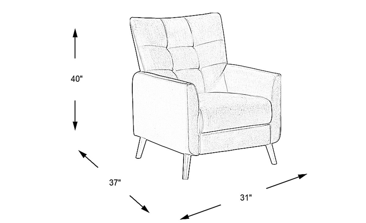 Tressa Lane Gray Textured Pushback Recliner | Rooms to Go