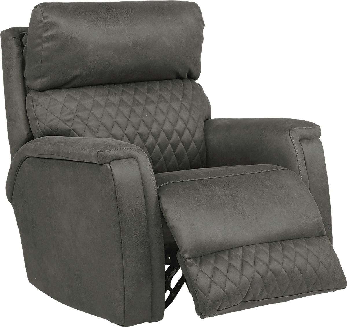 Trevor Gray Synthetic Fabric Power Recliner | Rooms to Go