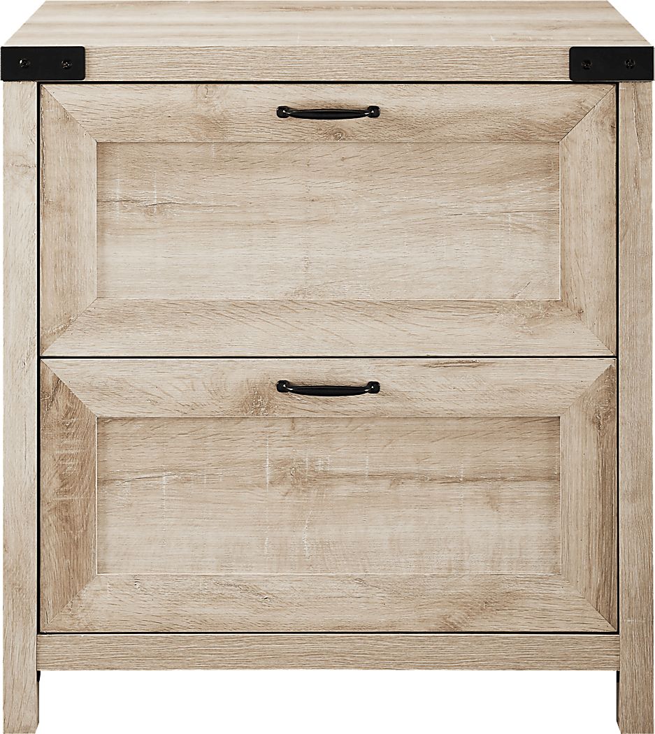 Treymour White Oak Filing Cabinet - Rooms To Go