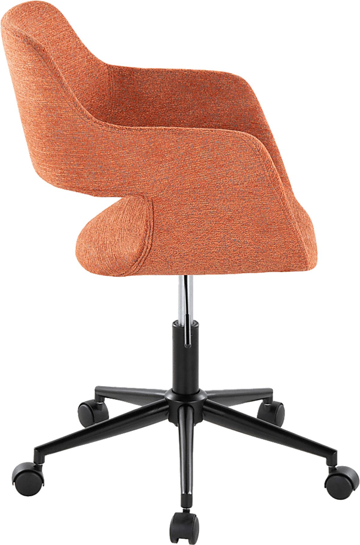 Triece Stainless Steel Metal Orange Orange,Red Polyester Fabric Desk ...