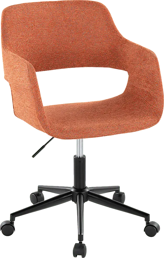 Triece Stainless Steel Metal Orange Orange,Red Polyester Fabric Desk ...