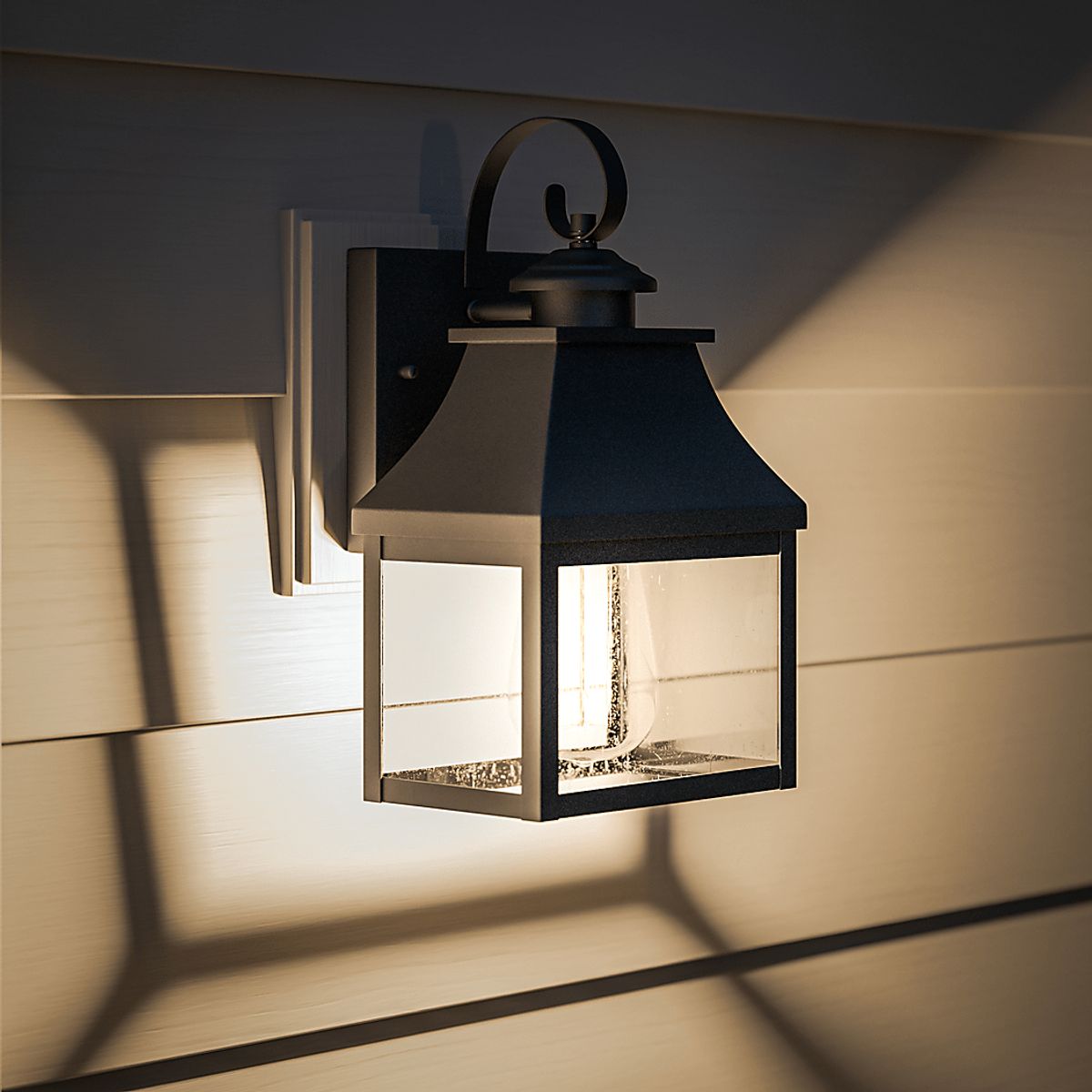 Triton Peak Charcoal Black,Gray Outdoor Sconce | Rooms to Go