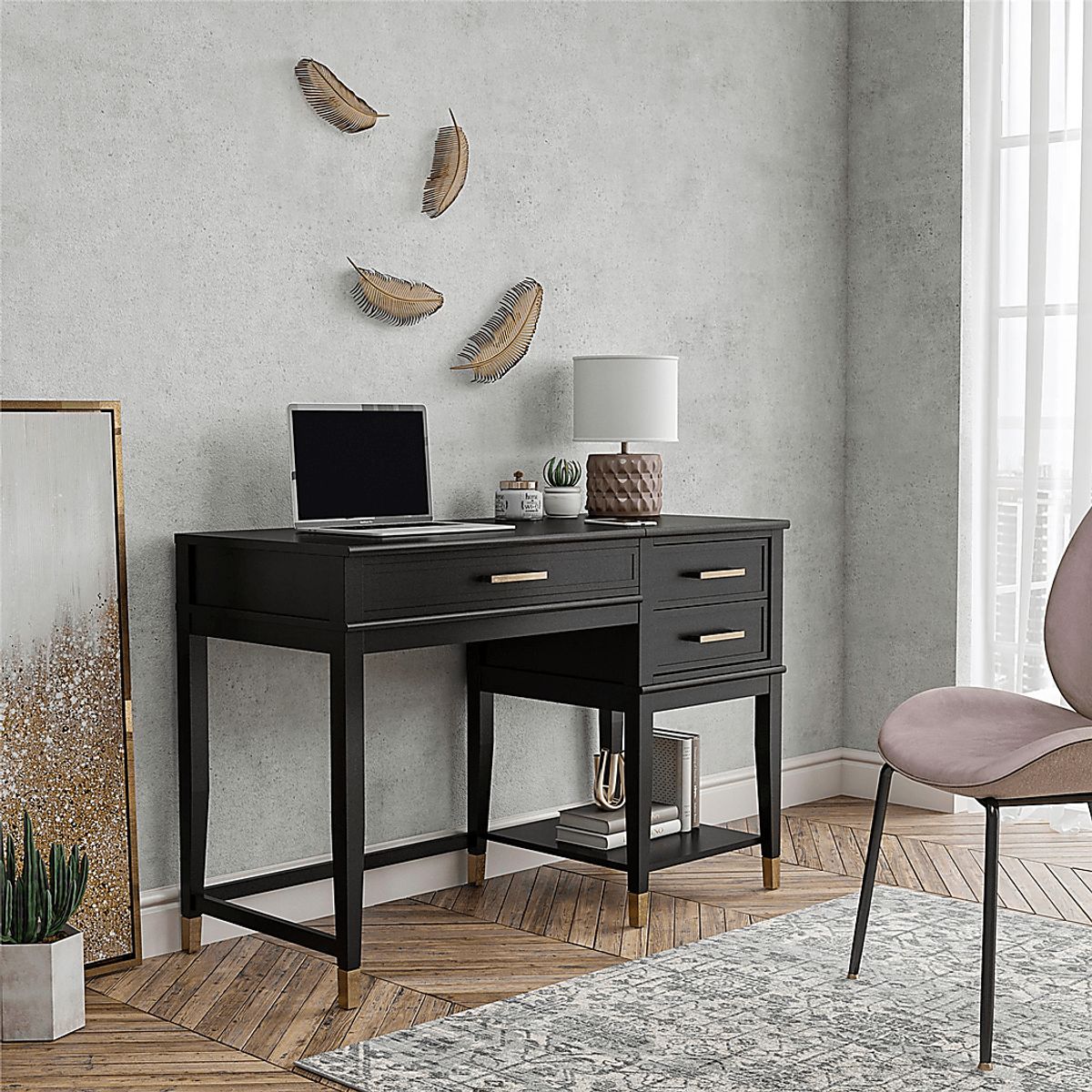 Tulagin Black Black,Colors Lift-Top Desk | Rooms to Go