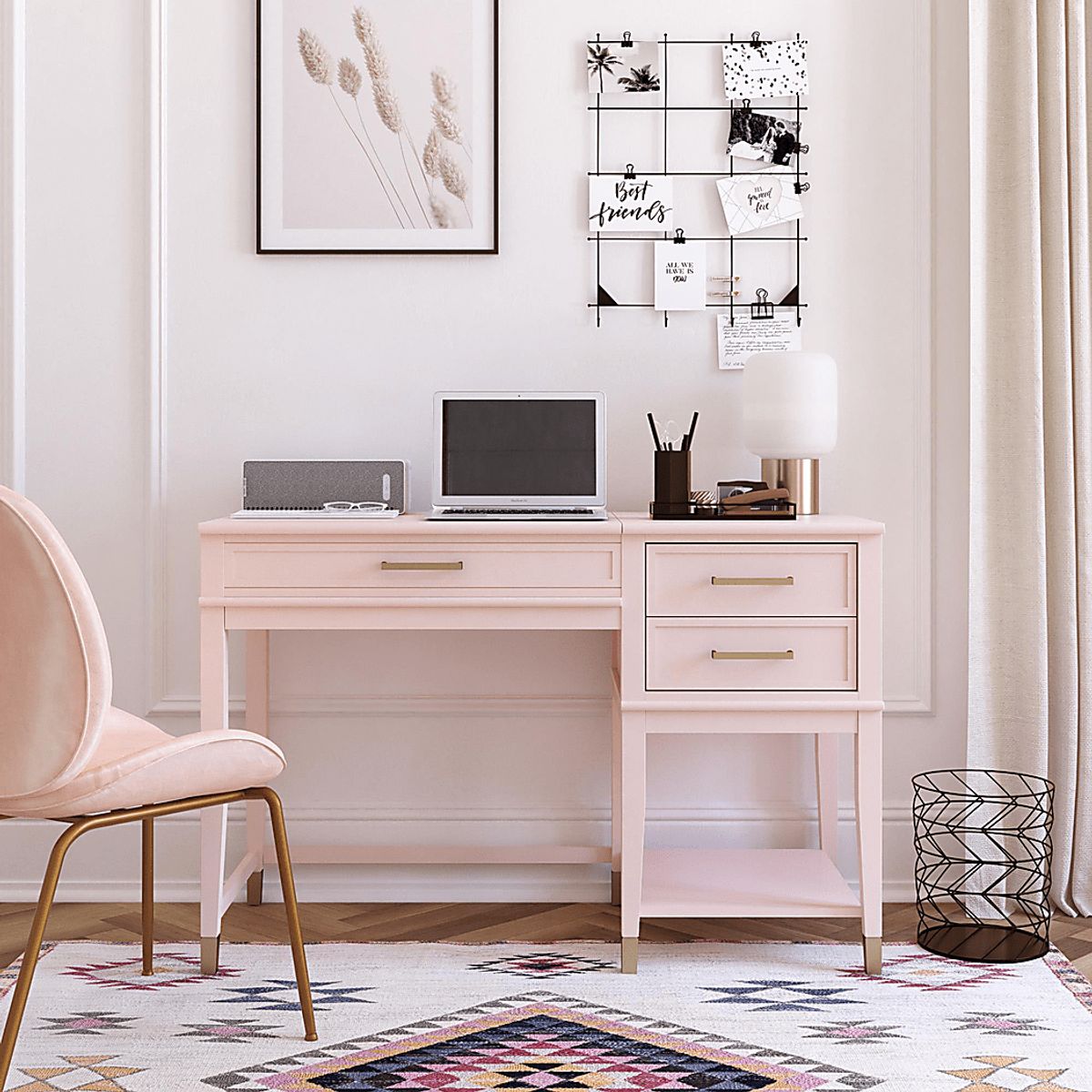 Tulagin Pink Colors Lift-Top Desk | Rooms to Go