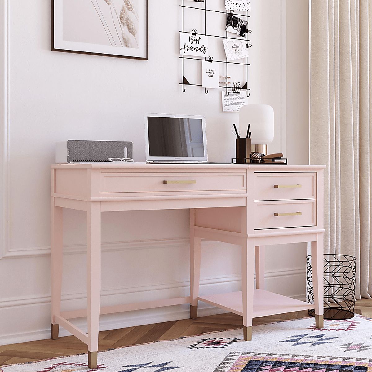 Tulagin Pink Colors Lift-Top Desk | Rooms to Go