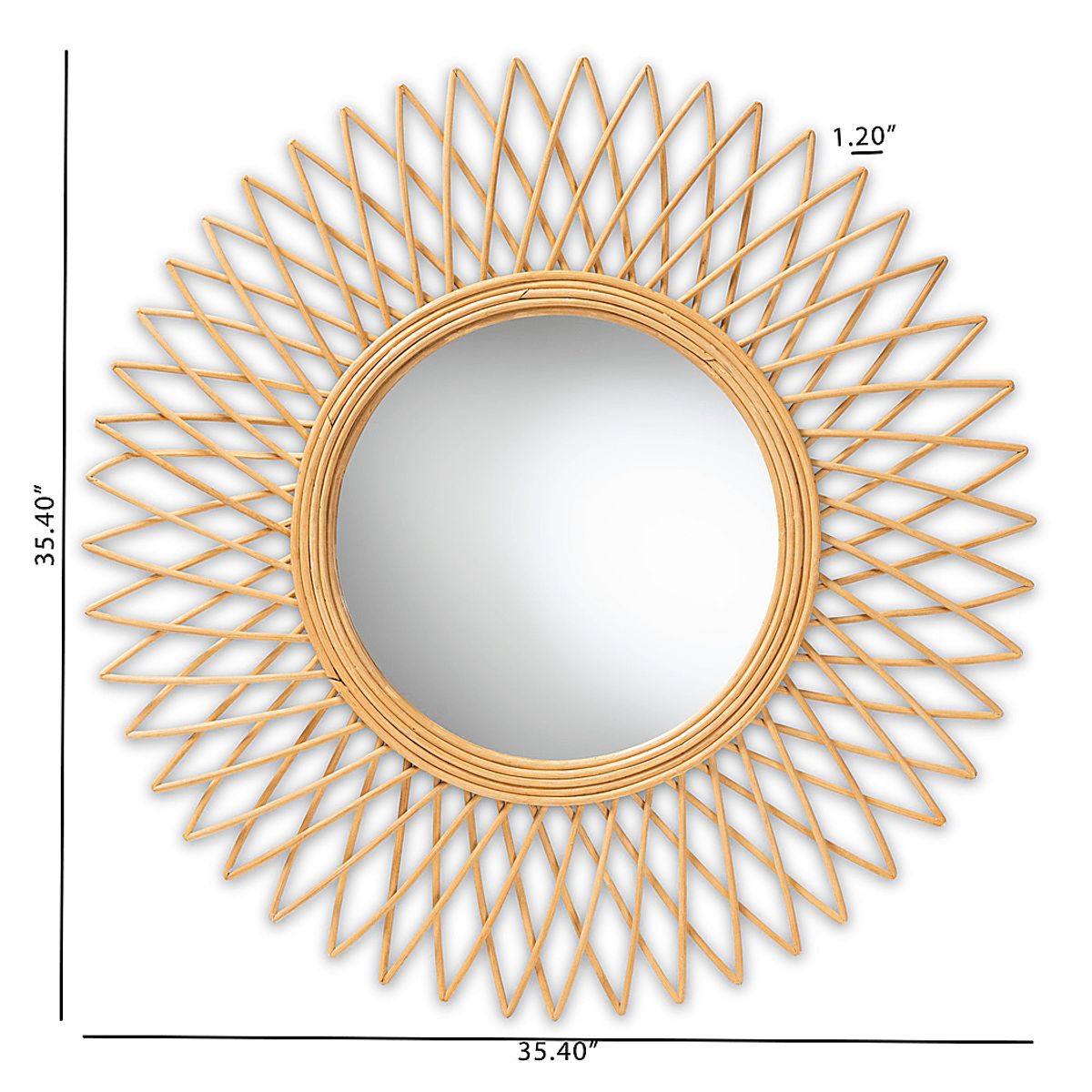 Tulani Brown Mirror | Rooms to Go