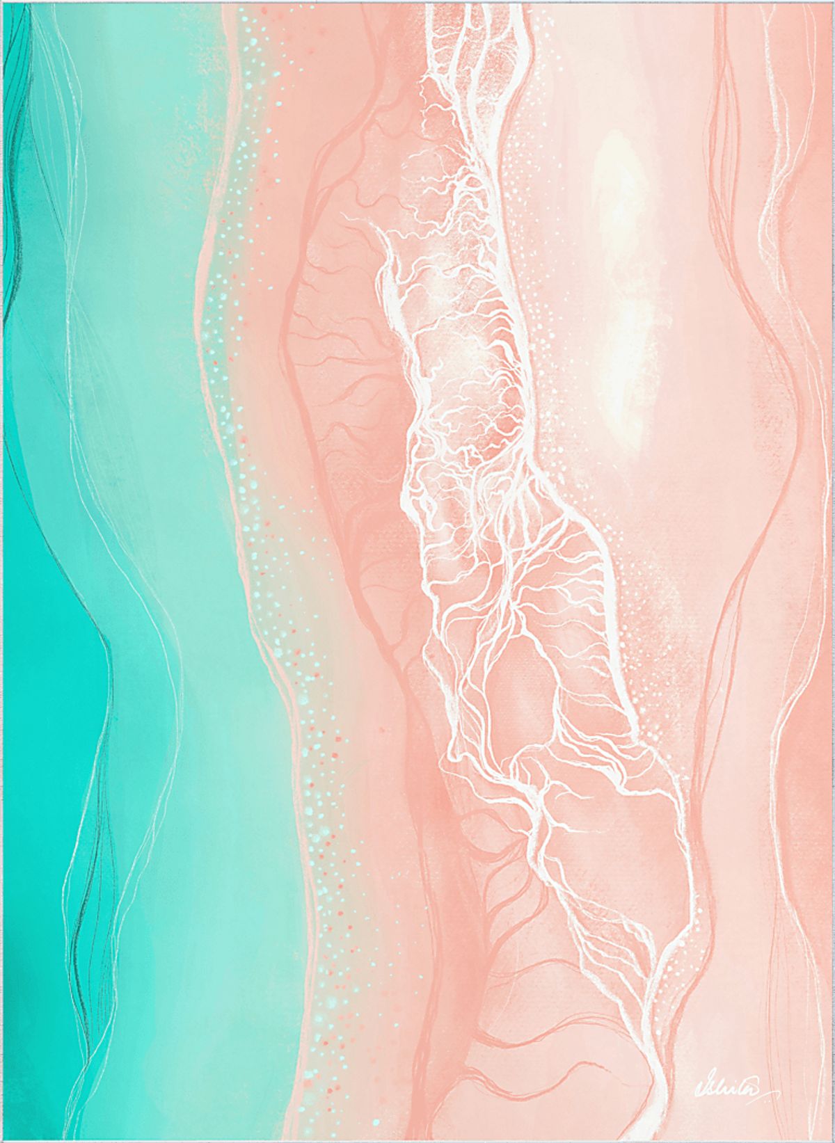 Tulrain Pink,Teal,White Blue,Green,Pink,White Rugs | Rooms to Go