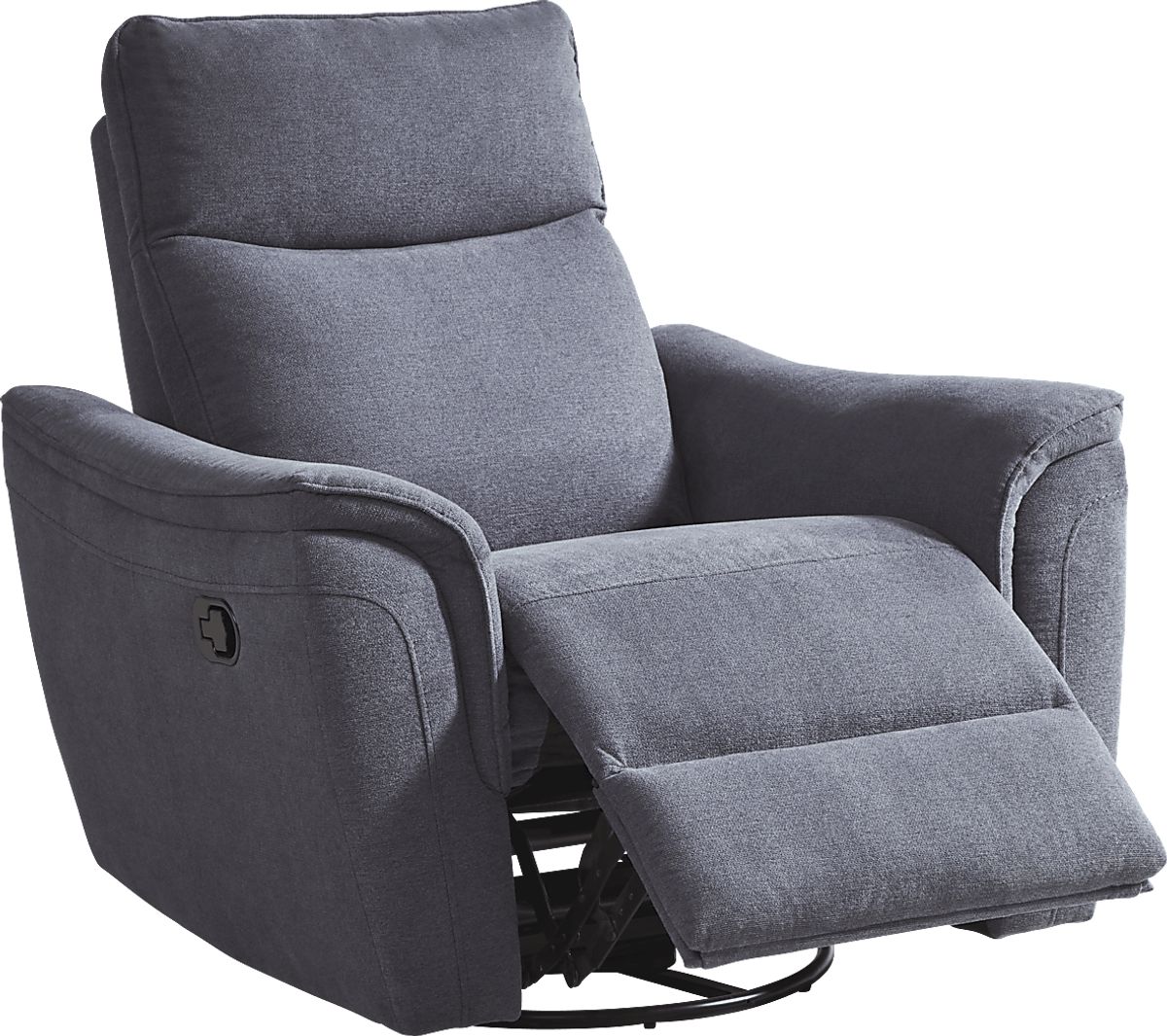 Turano Denim Blue Fabric Recliner | Rooms to Go
