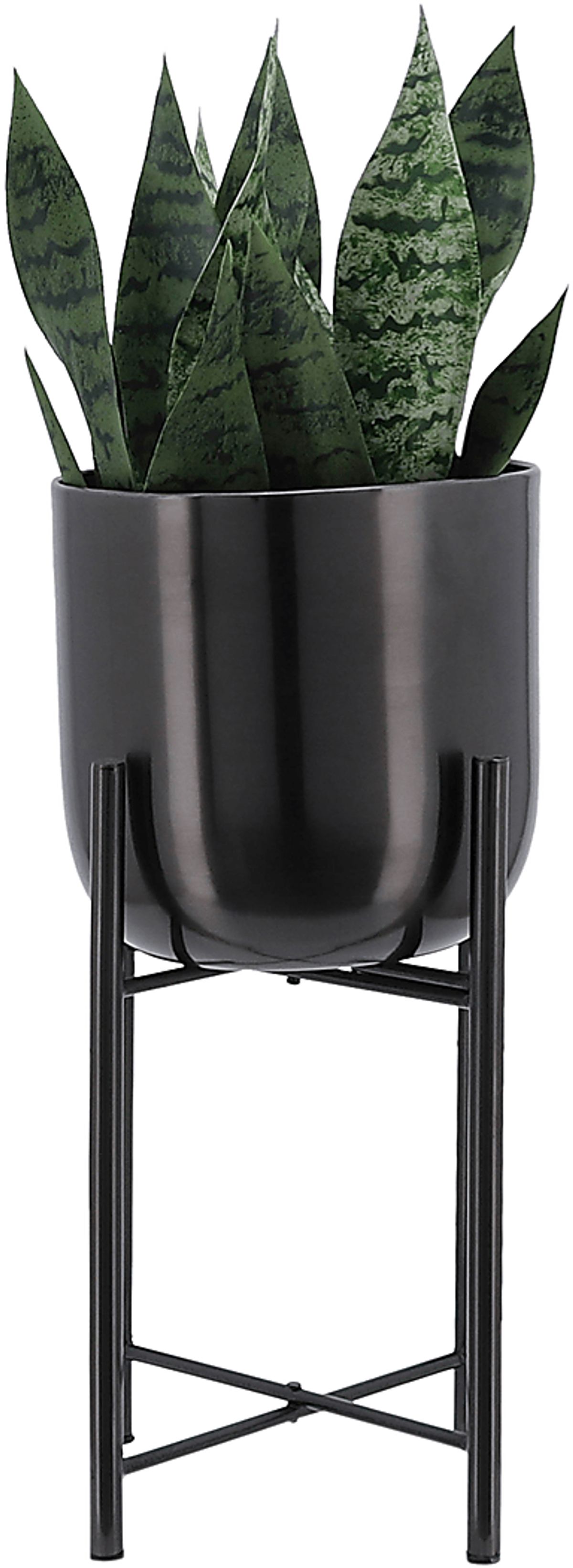 Turnham Gunmetal Gray Planter, Set Of 3 | Rooms to Go