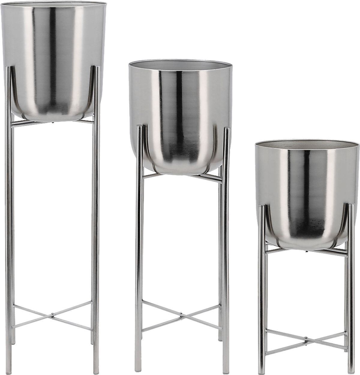 Turnham Silver Gray Planter, Set Of 3 | Rooms to Go