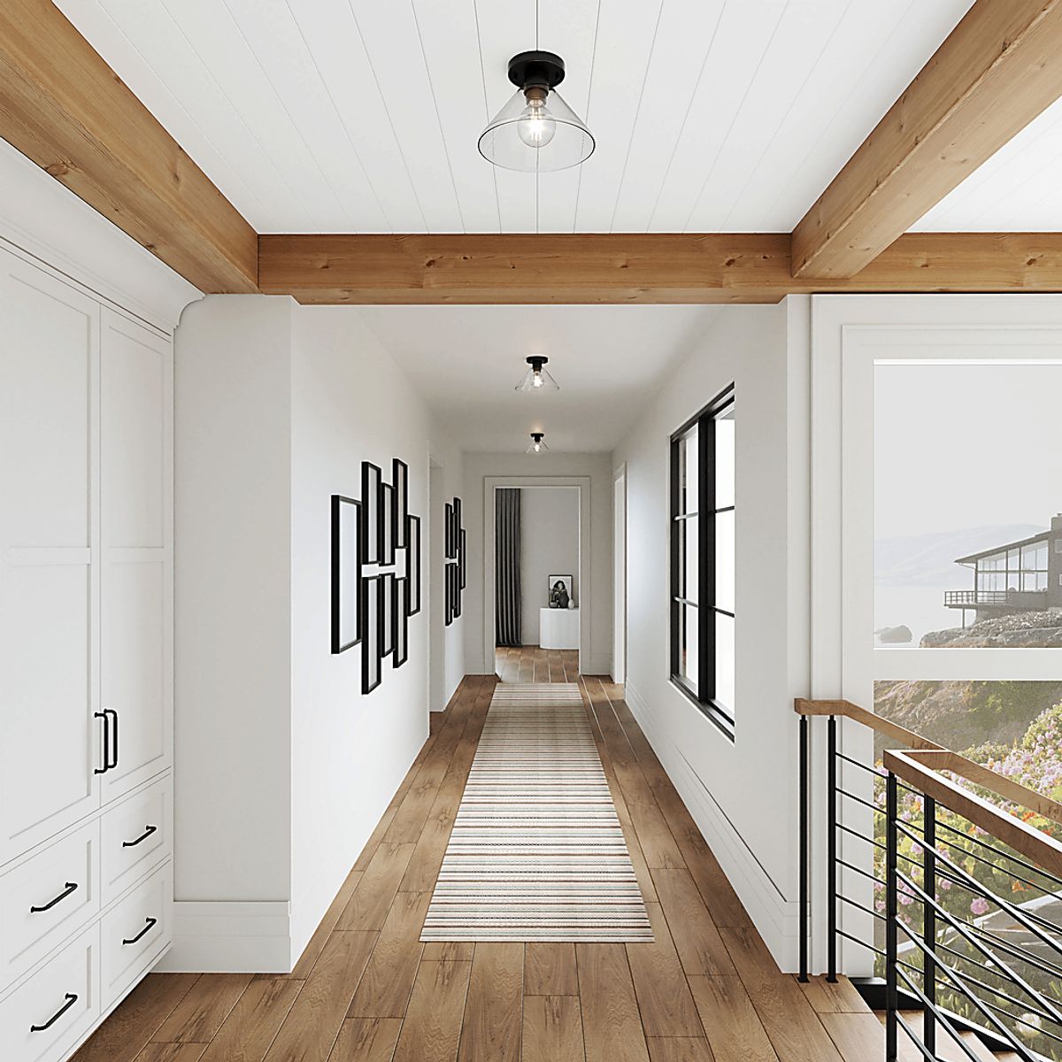 Tuskegee Cave Black Pendant | Rooms to Go