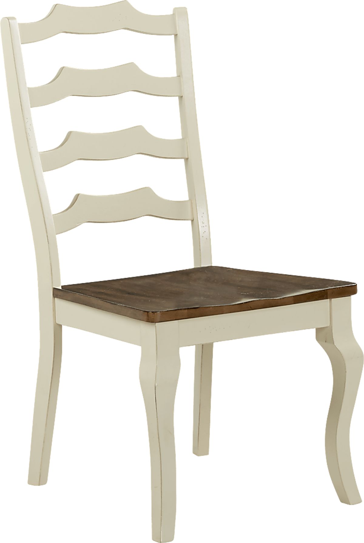 Twin Lakes Off-White Light Wood,White Ladder Back Side Chair | Rooms to Go