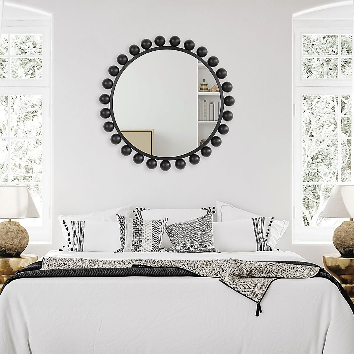 Tyse Black Black,Colors Mirror | Rooms to Go