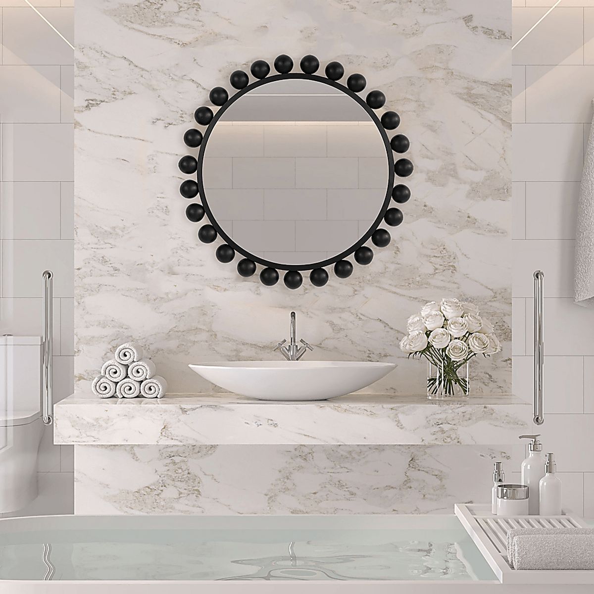 Tyse Black Black,Colors Mirror | Rooms to Go